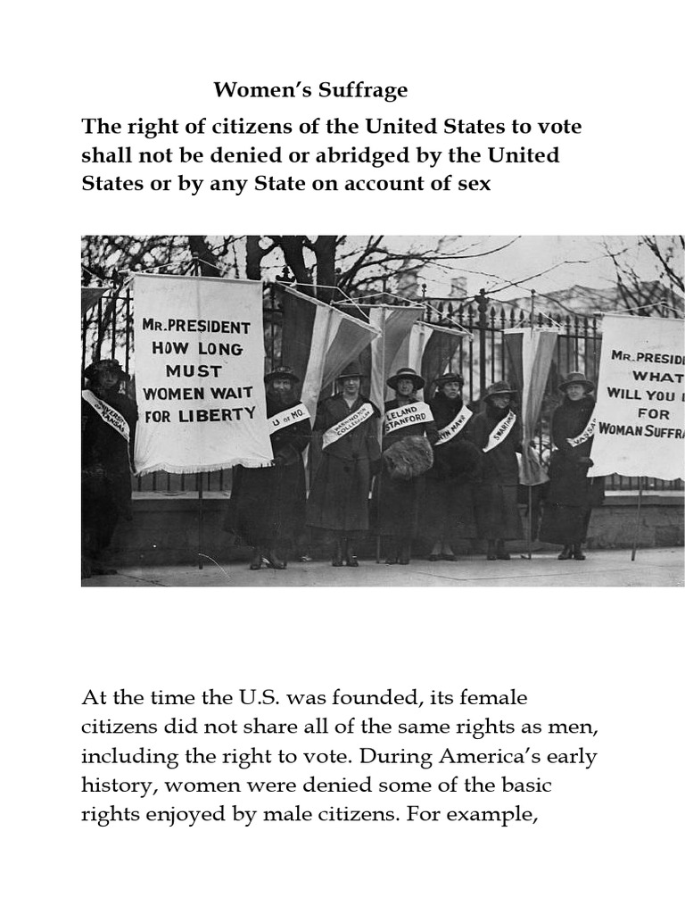 19th amendment | PDF | Suffrage | Democracy