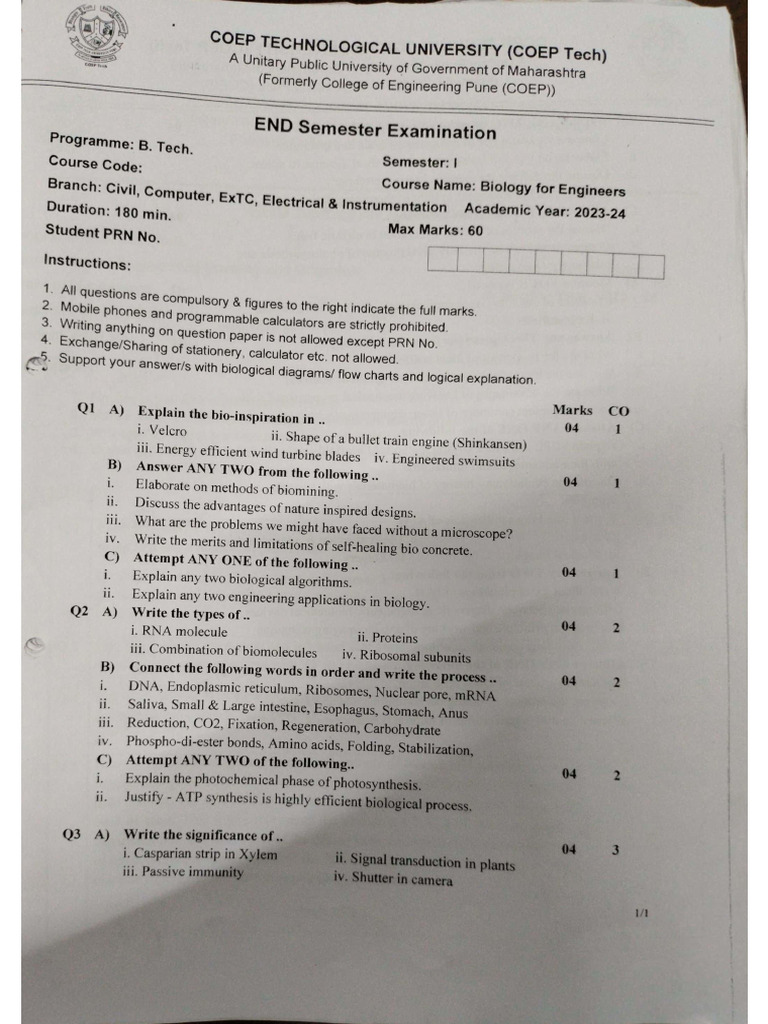 End Sem Question Papers | PDF