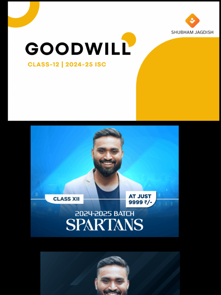 Goodwill Class Notes - 8ecfbcbd 86df 43d8 8ea1 3aca2c5ae024 | PDF