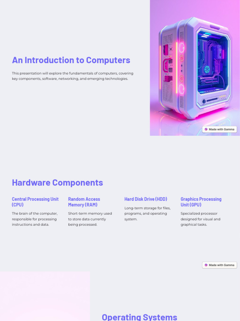 An Introduction To Computers Pdf Computer Data Storage Random Access Memory