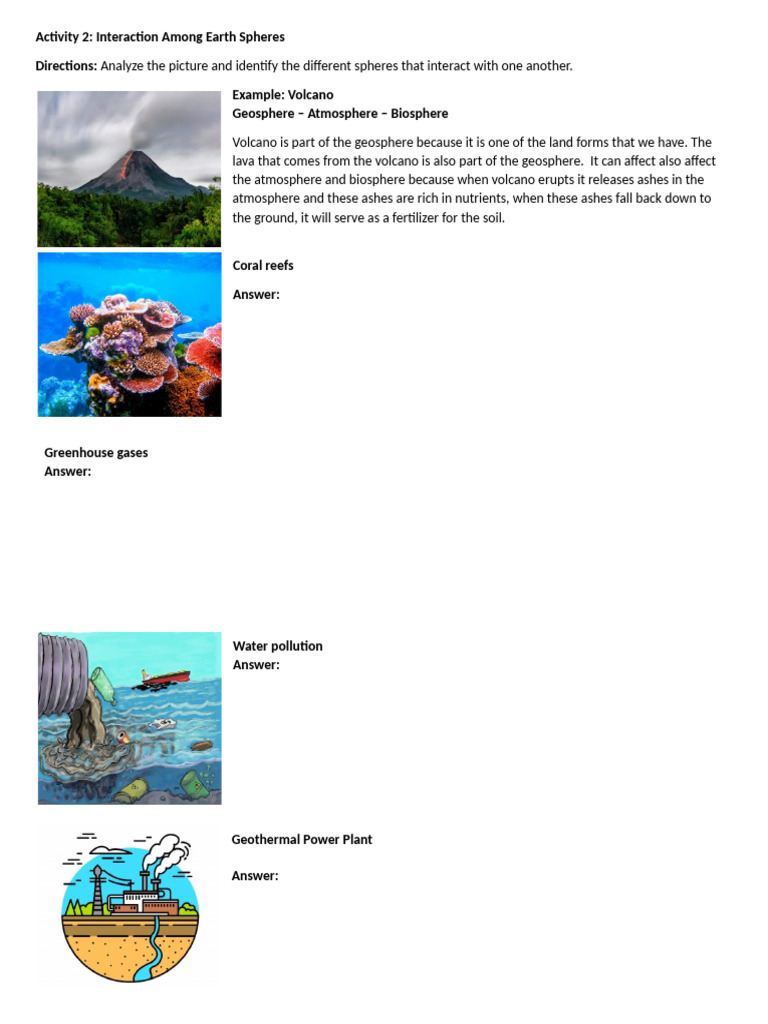 Earth-Spheres-Activity | PDF