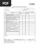 Earthing System Installation Checklist | PDF | Electrical Resistance ...
