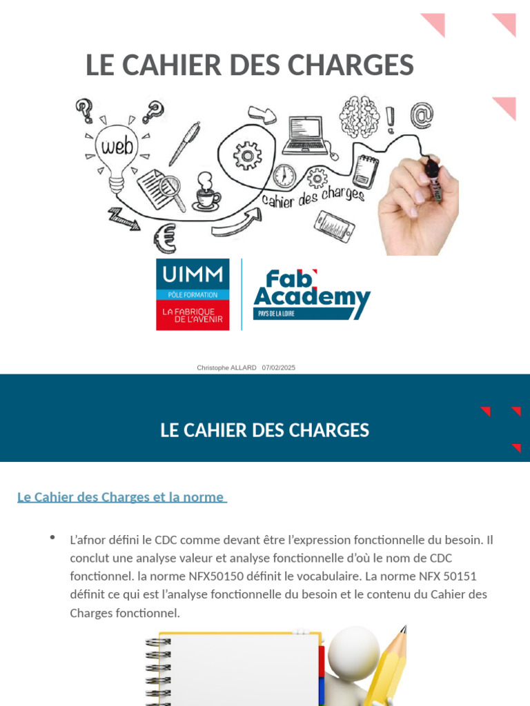 Le Cahier Des Charges | PDF