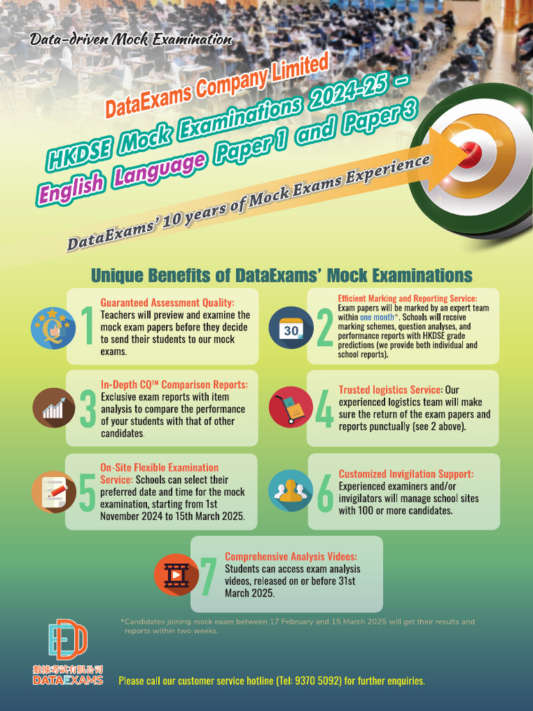 DataExams - 2025 Eng Mock Exam Flyer | PDF