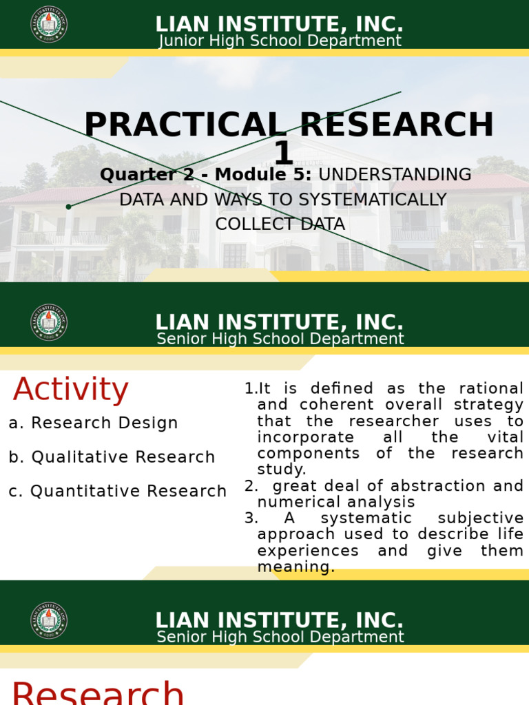 Understanding Research Design and Methods | PDF | Validity (Statistics ...