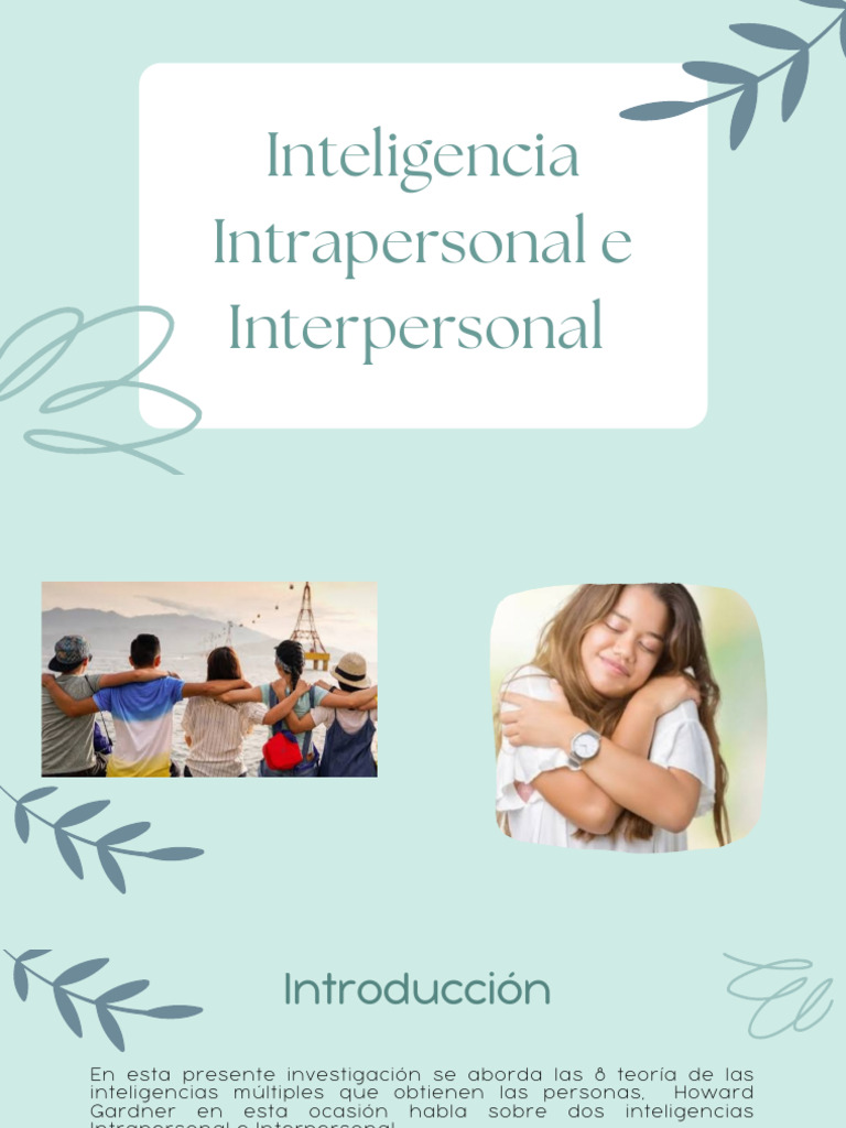 Inteligencias Intra e Interpersonal | PDF | Inteligencia | Sicología