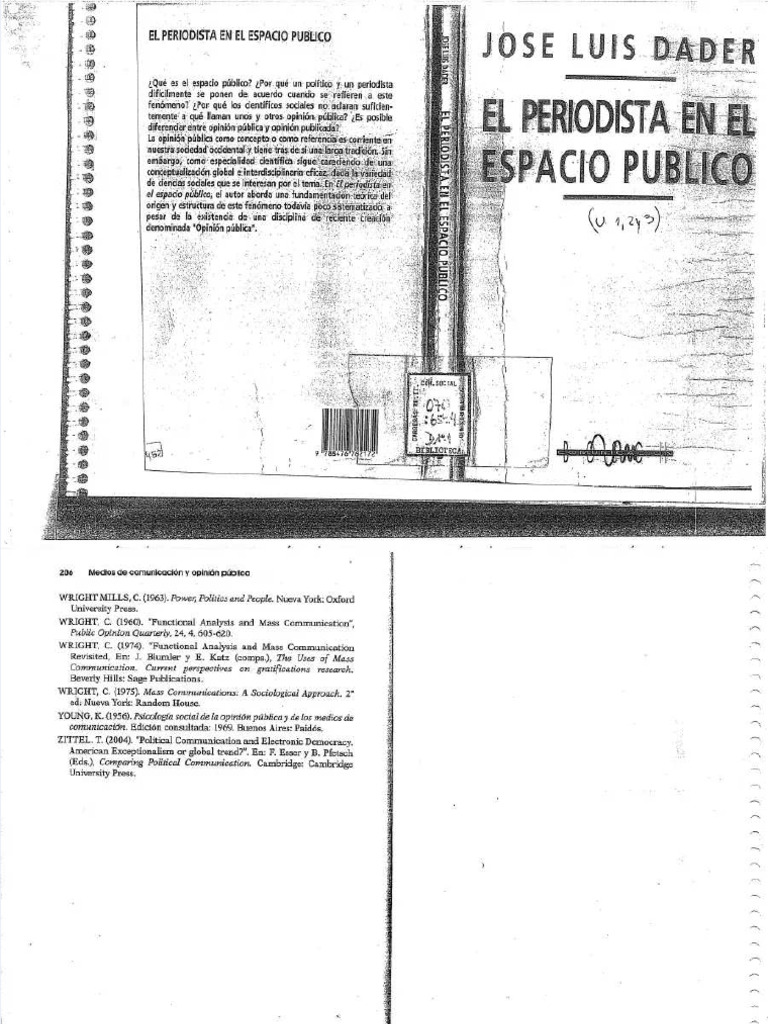 PDF El Periodista en El Espacio Publico Jose Luis Dader - Compress | PDF