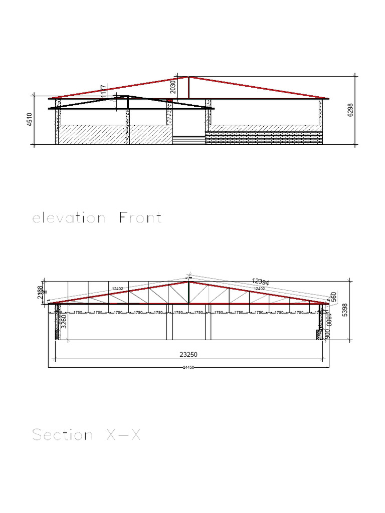 Elevation & Section TMC 4th Floor | PDF
