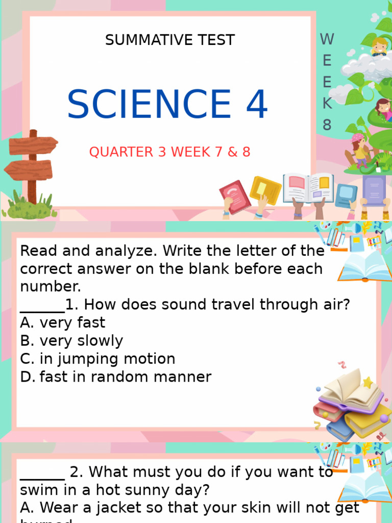 Science q3 - w4 - 4th-Summative | PDF