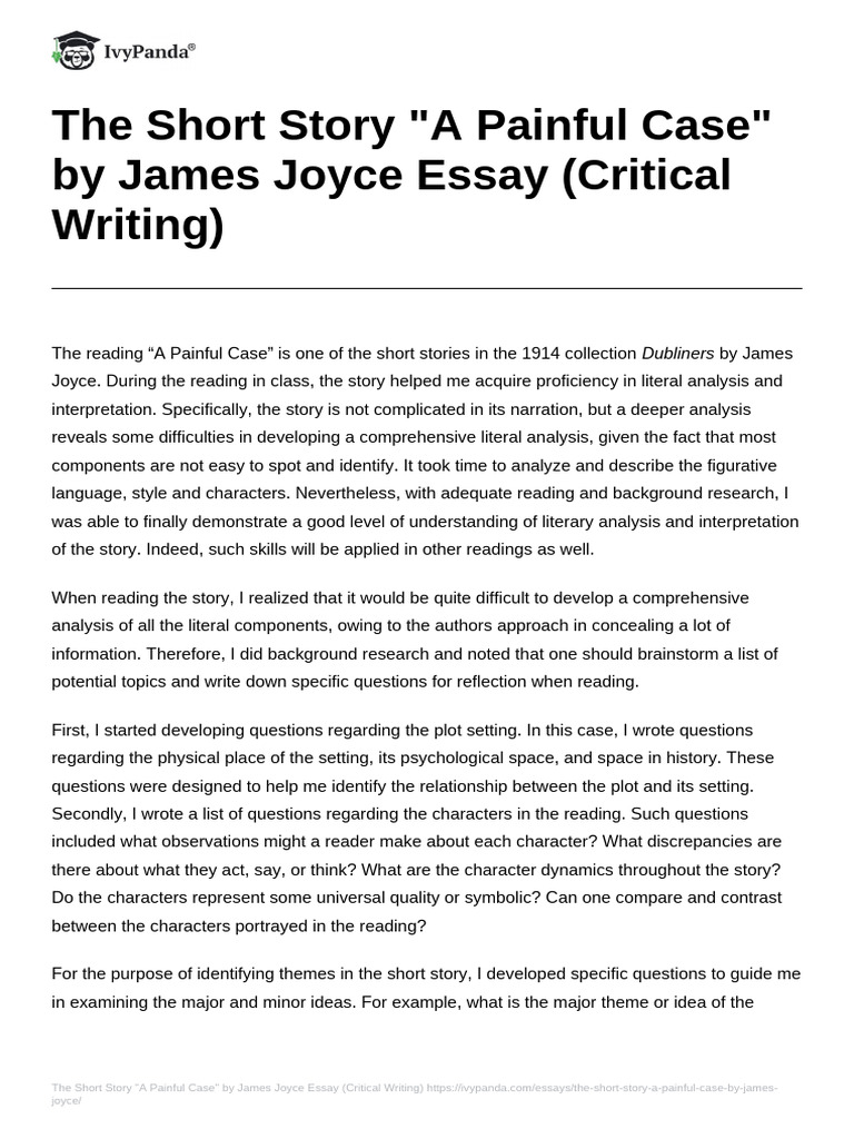The Short Story A Painful Case by James Joyce | PDF | Essays | James Joyce