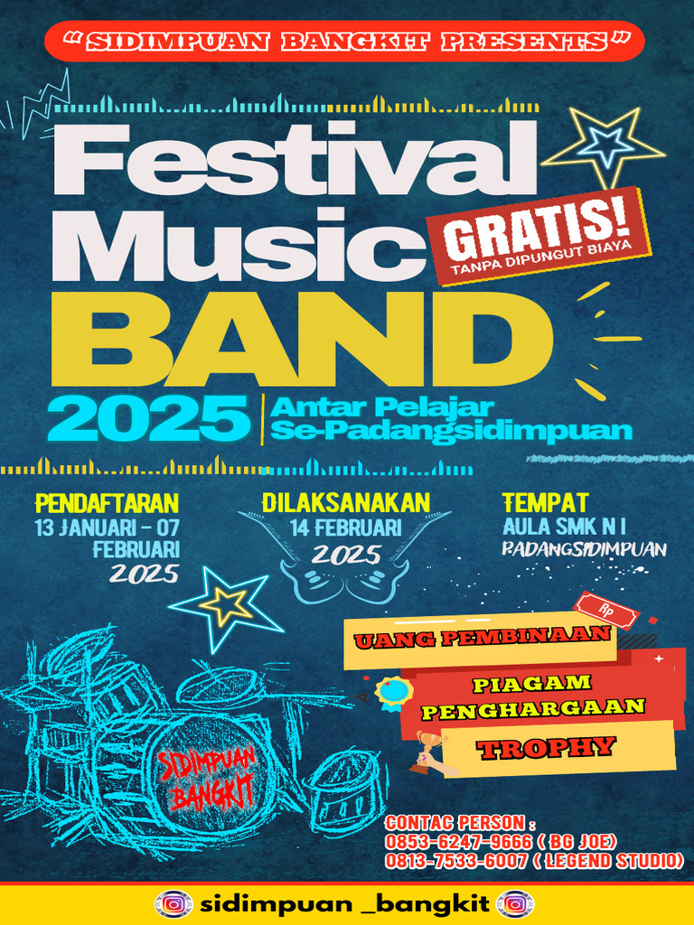 Contoh selebaran festival musik band | PDF