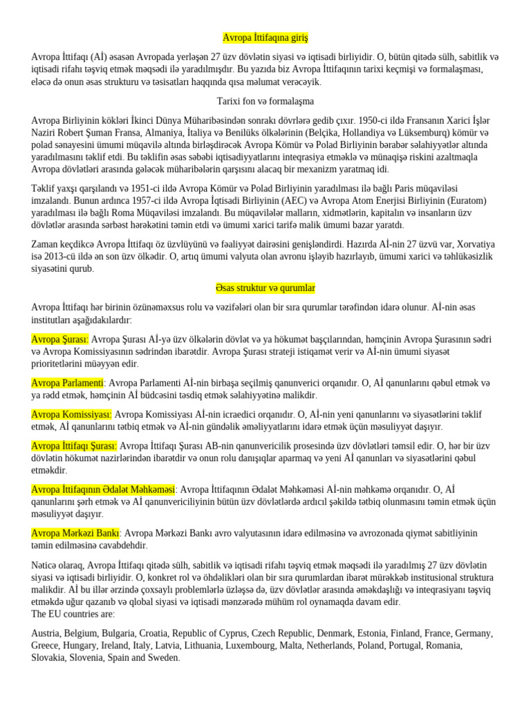 Movzu_1_Avropa_Ittifaq_na_giri_ | PDF