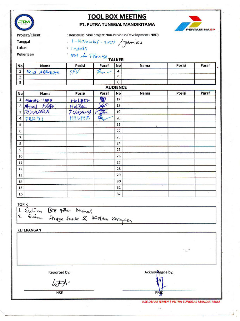 TBM 1 Nove 2024 | PDF