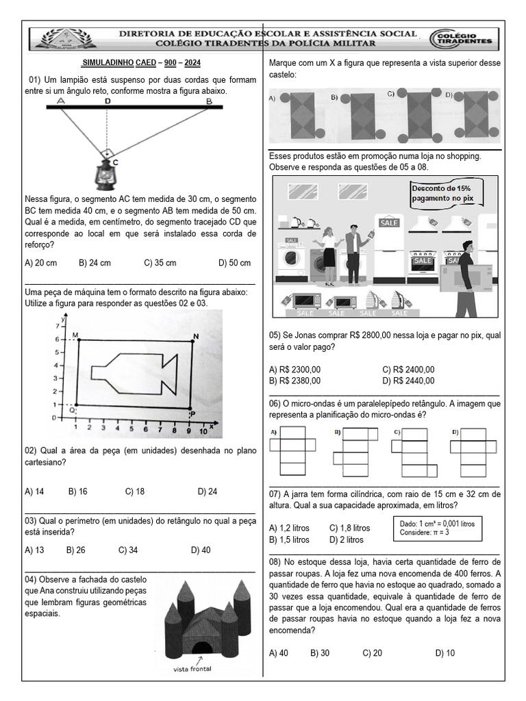 SIMULADO CAED - 900 | PDF