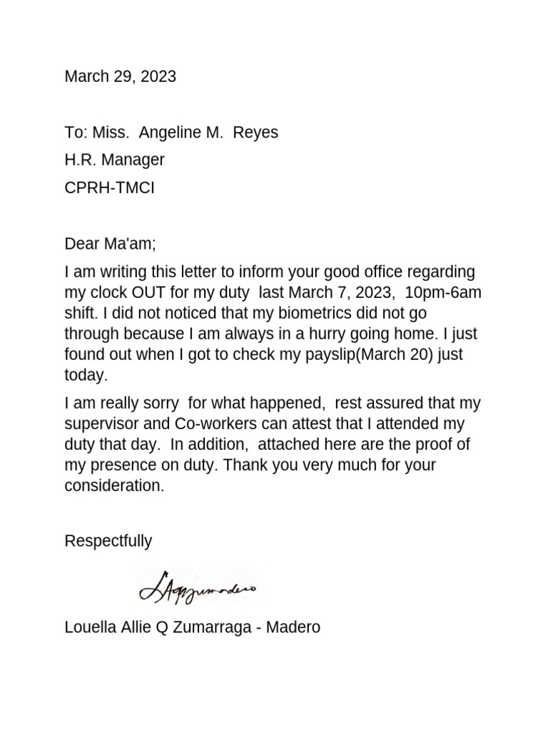 Sample letter | PDF