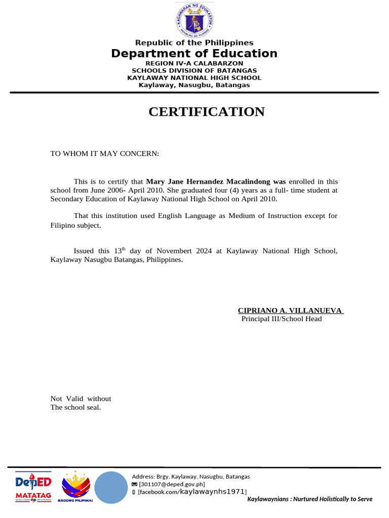 certification | PDF