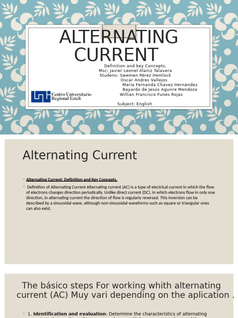 English Alternating Current | PDF | Alternating Current | Electric ...