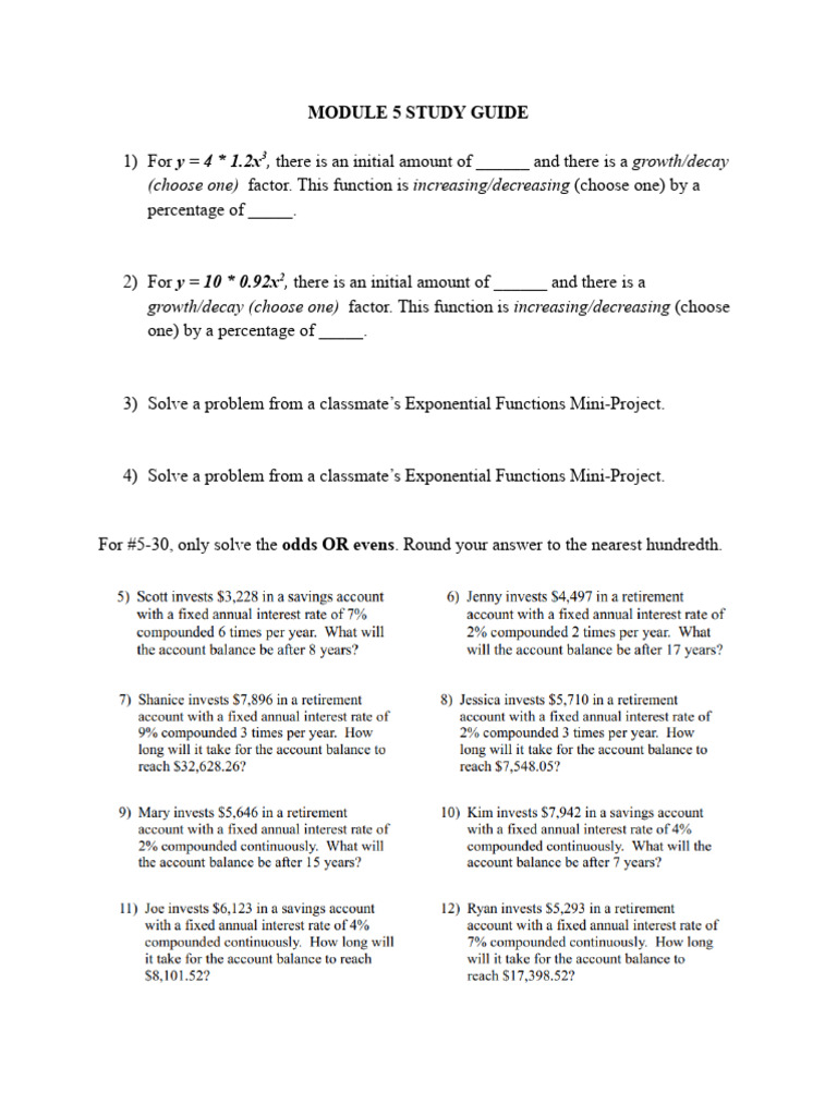 MODULE 5 STUDY GUIDE | PDF