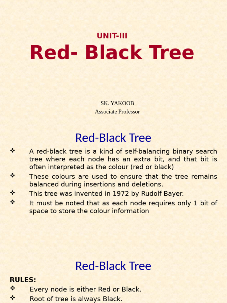 RED BLACK TREE | PDF | Algorithms And Data Structures