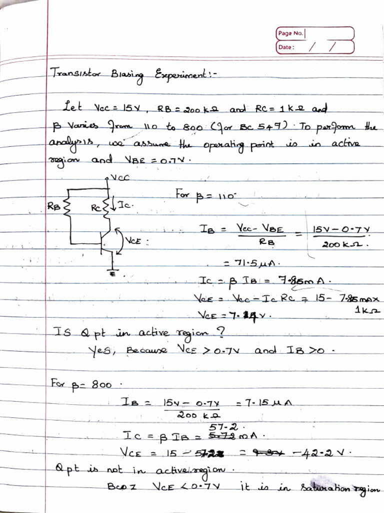 Transistor Biasing Explained | PDF