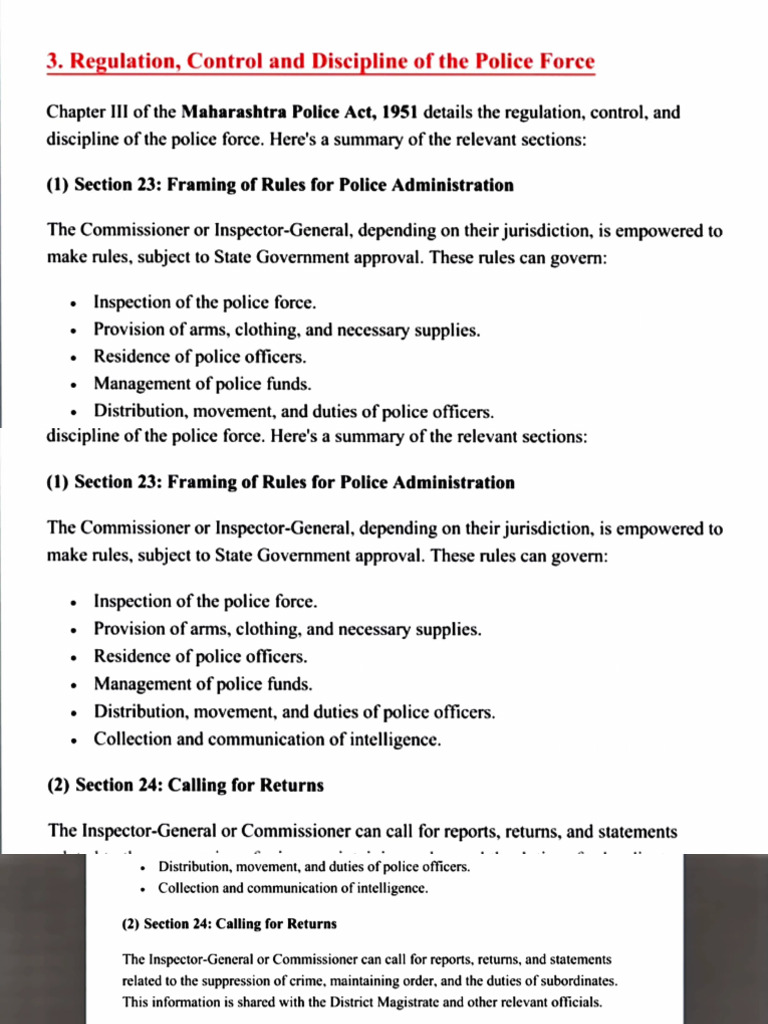 Regulations | PDF | Police | Inspector General