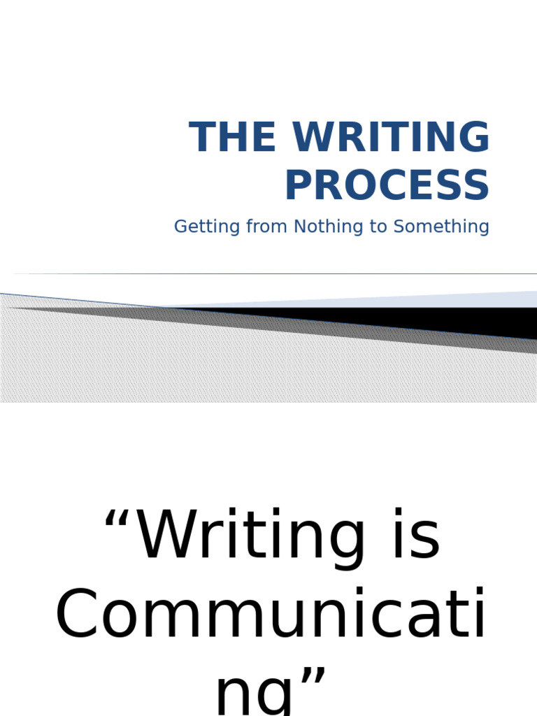 Understanding the Writing Process | PDF | Essays | Writing