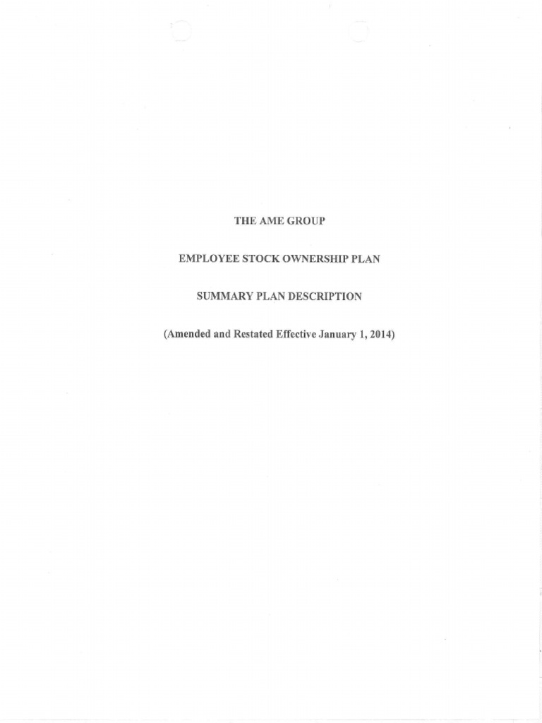 2015 e Sop Summary Plan Description | PDF