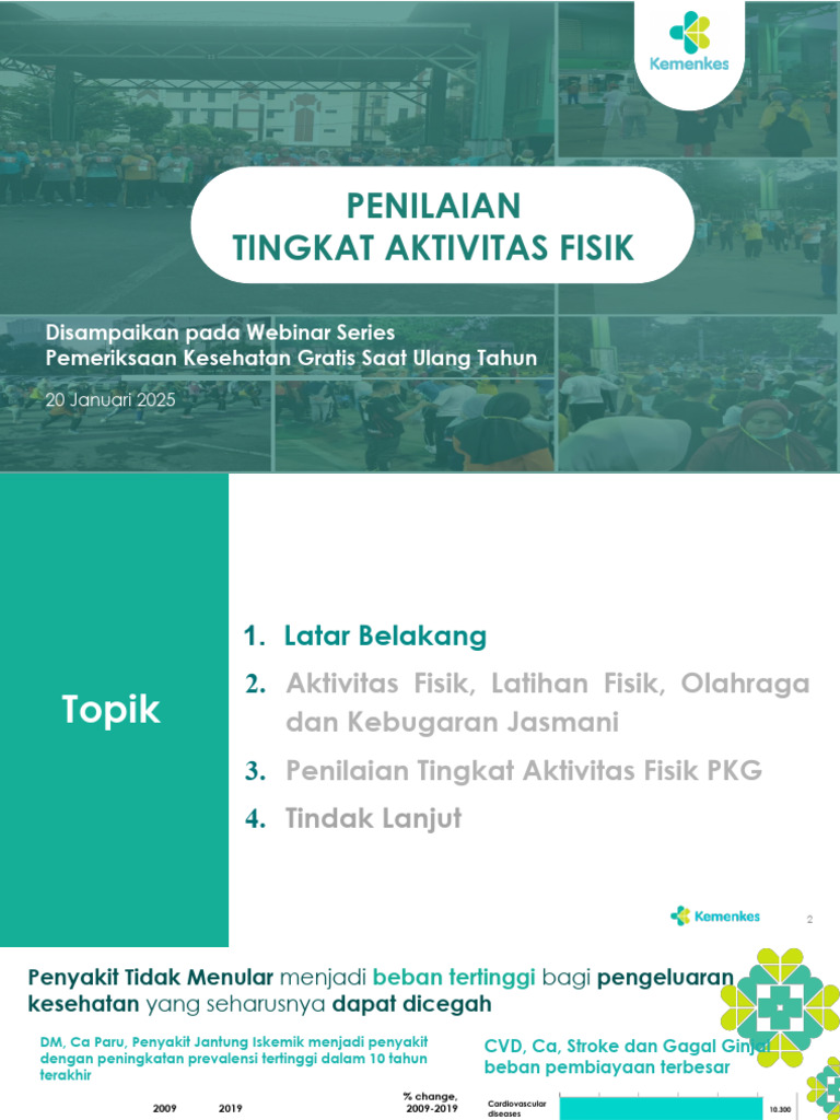 Penilaian Tingkat Aktivitas Fisik - Dr. Ari Setyaningrum, Sp.K.O | PDF