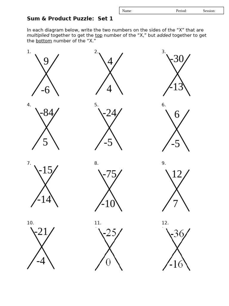 sum___product_puzzles | PDF