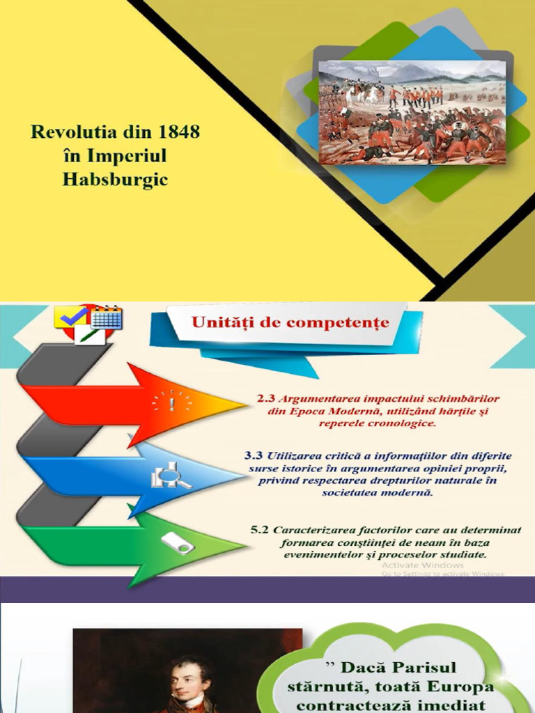 Revoluția din 1848 - 1849 în Imperiul Habsburgic | PDF