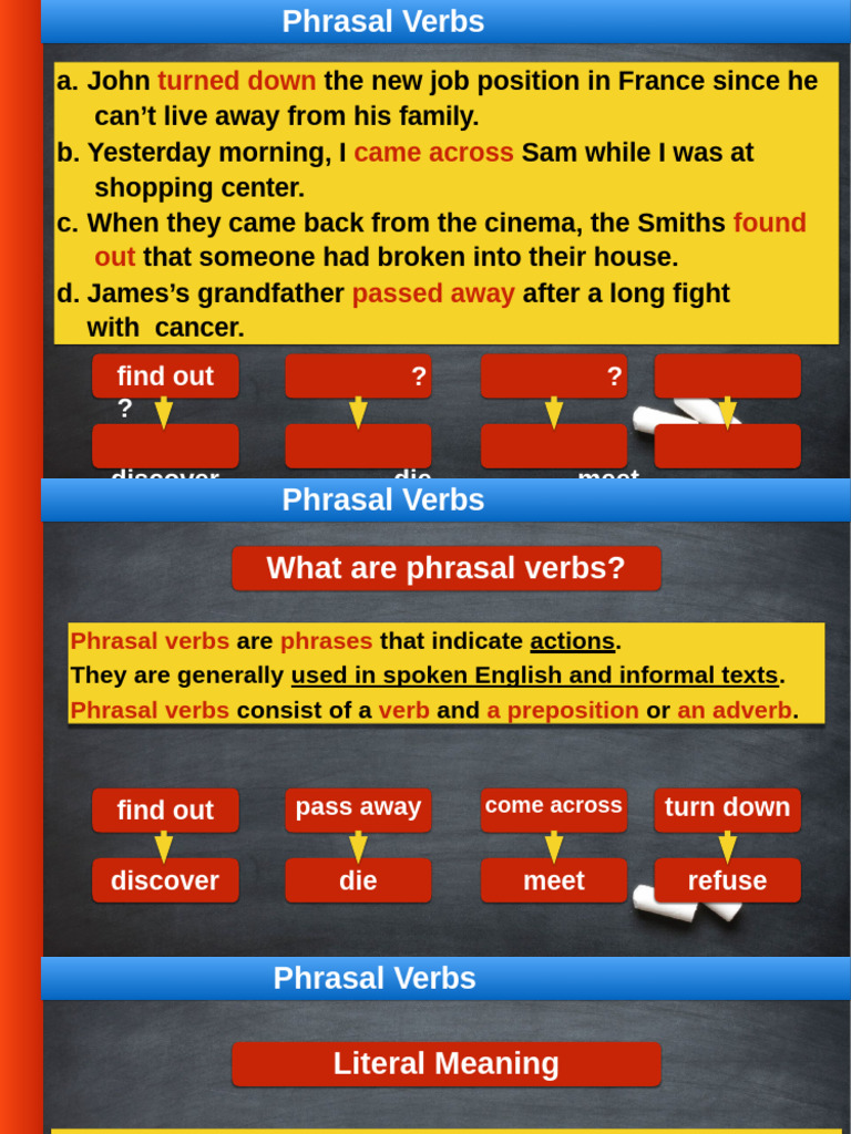 phrasal_verbs | PDF | English Language | Idiom