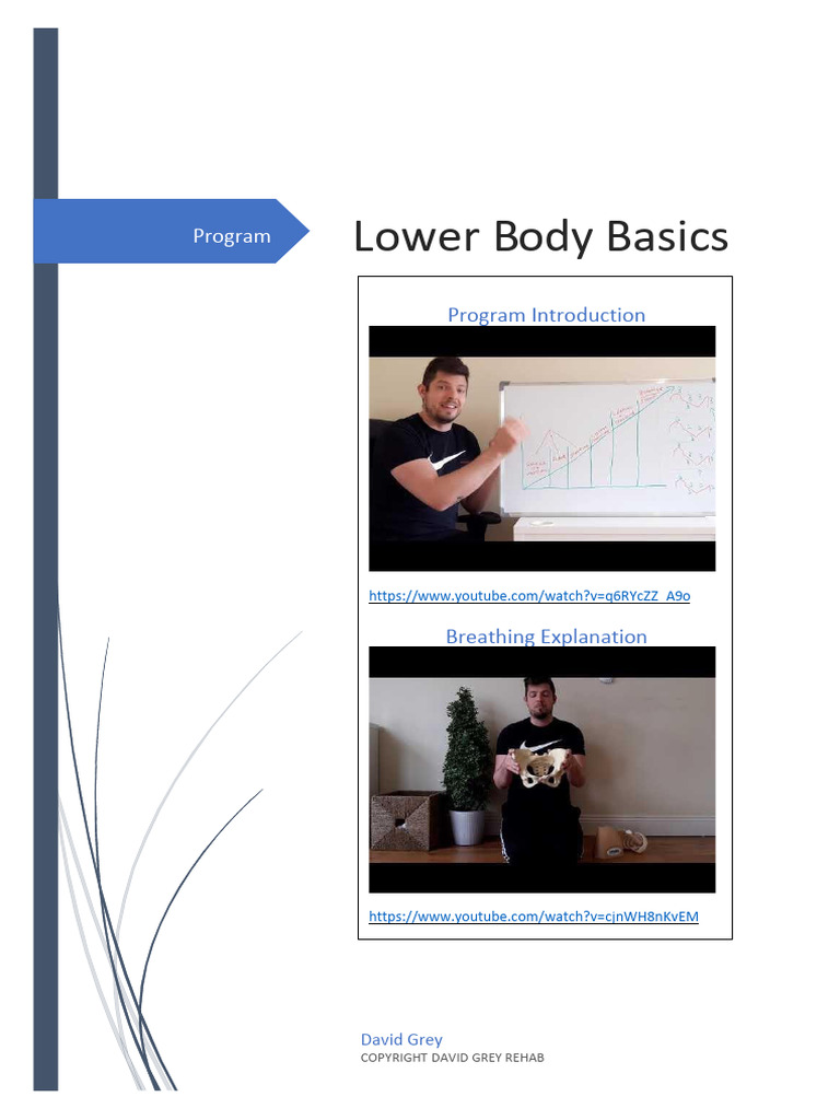 Lower Body Basics 2020 | PDF | Weight Training