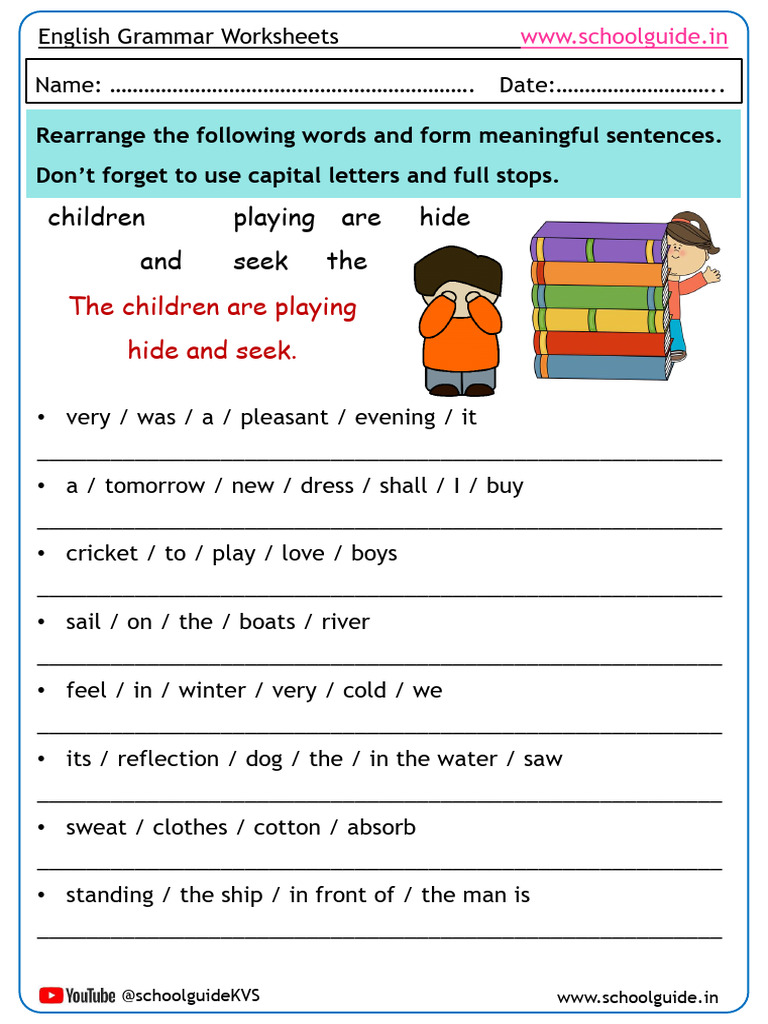 Jumbled Worksheet 9 | PDF