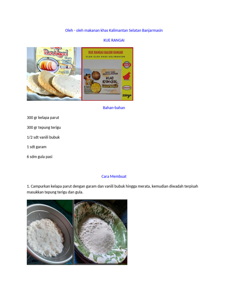 Kue rangai-WPS Office | PDF