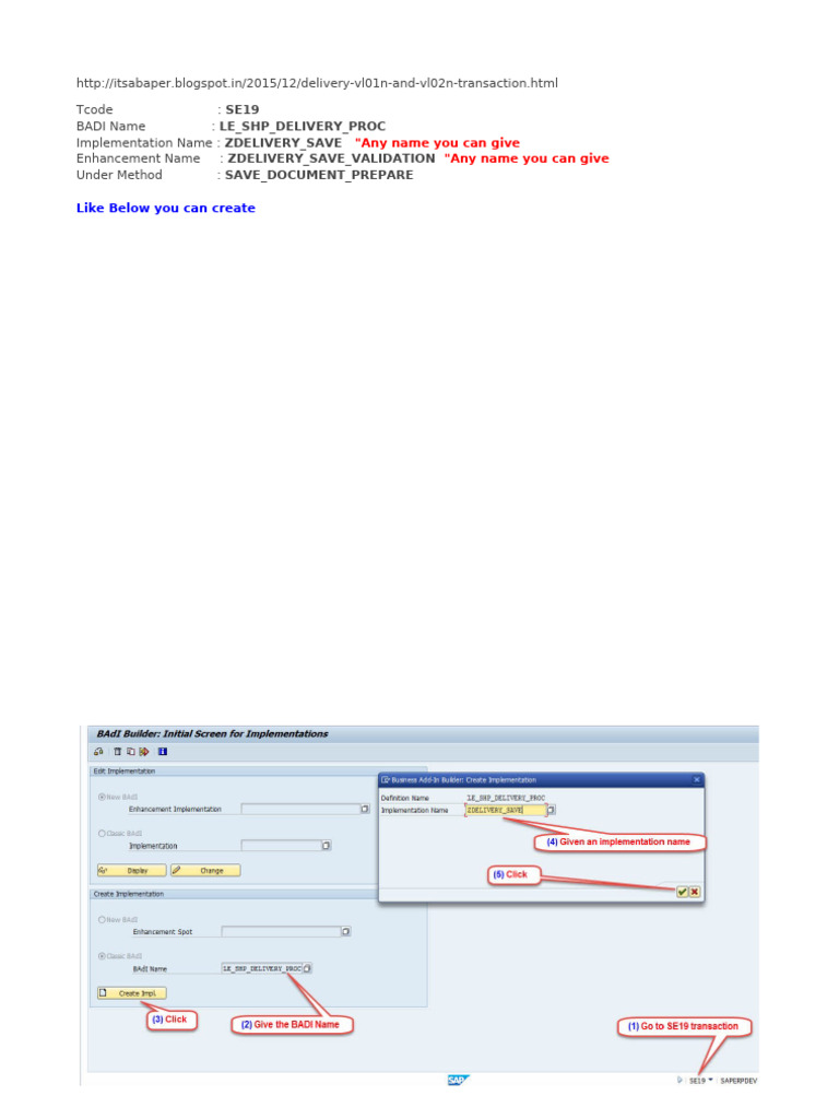 SAP VL01N and VL02N Tcodes Overview | PDF