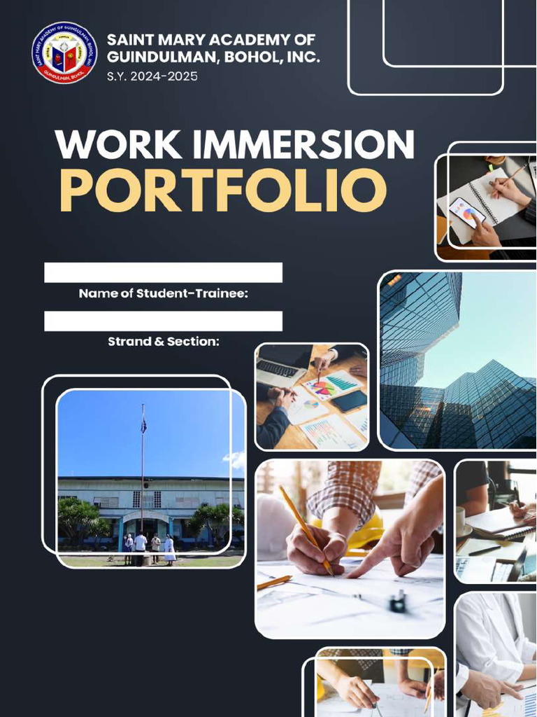 Work Immersion Portfolio for SHS Students | PDF | Job Interview | Leadership