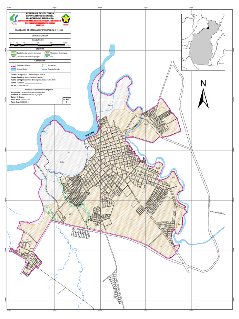 Mapa de Montelíbano y Barrios | PDF