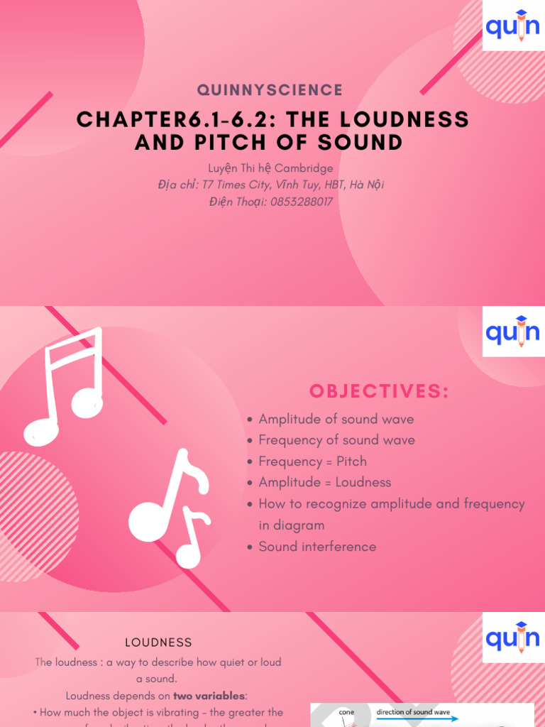 Grade 8 Chapter 6.1-6.2 The Loudness and Pitch of Sound | PDF | Sound | Pitch (Music)