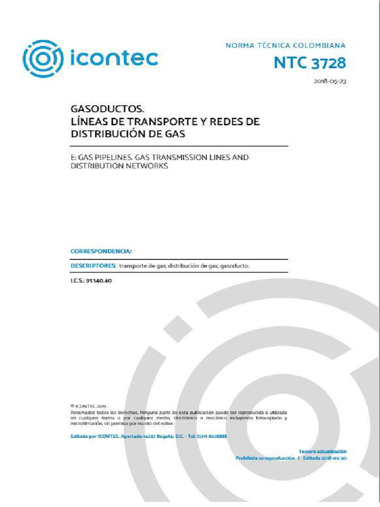 NTC 3728 - 2018 | PDF