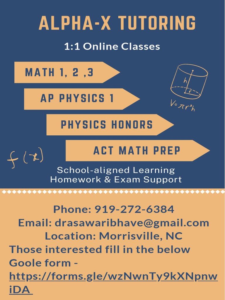Alpha-X Tutoring Flyer | PDF