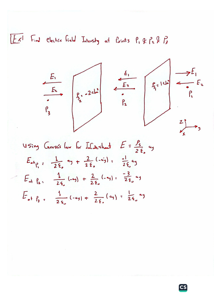Infinite Sheet Example | PDF
