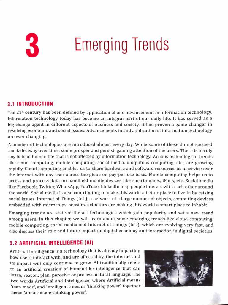 Computer CH3 | PDF | Augmented Reality | Machine Learning