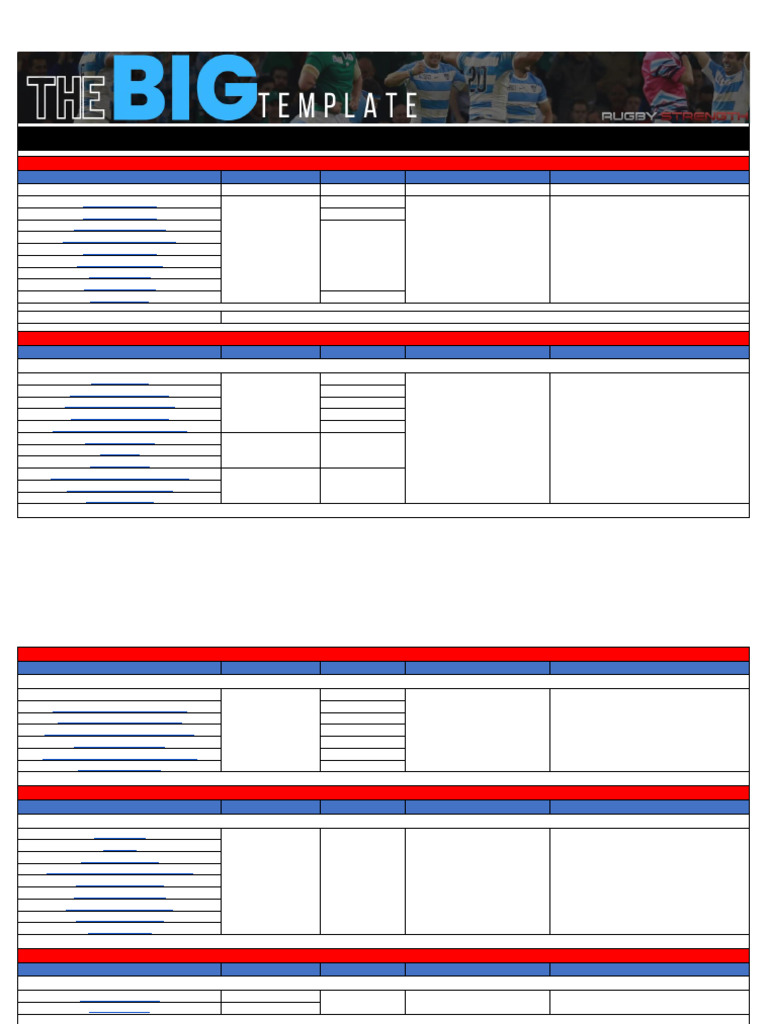 The BIG Template Phase 2 | PDF | Weight Training | Management Of Obesity