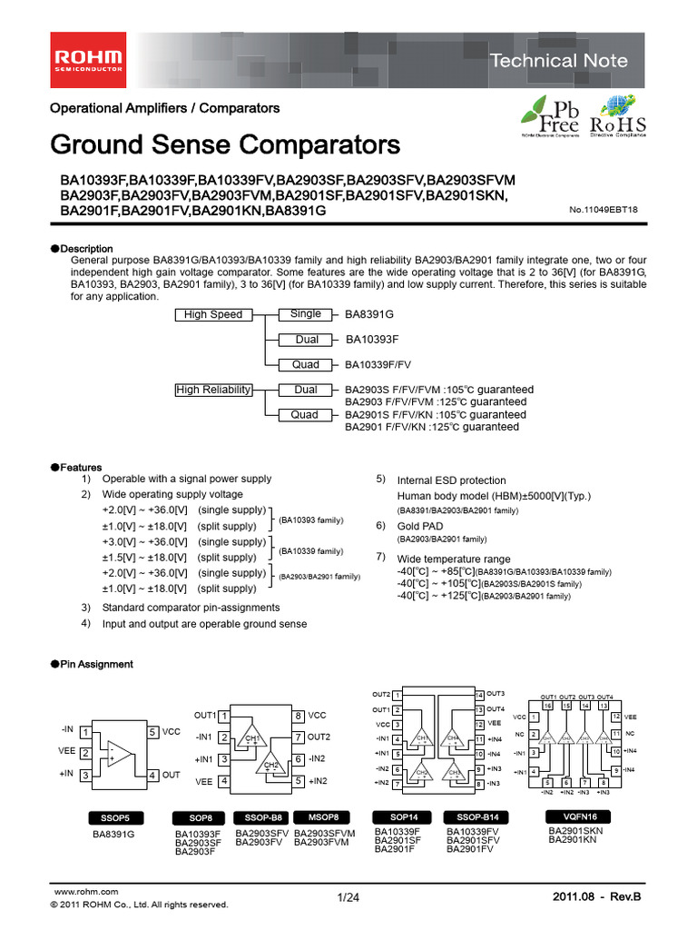 Ground Sense Comparators Overview | PDF | Electrical Equipment ...
