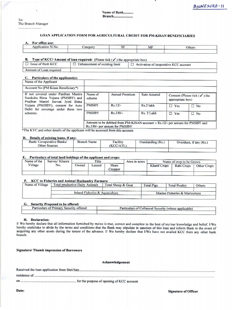 KCC Form | PDF