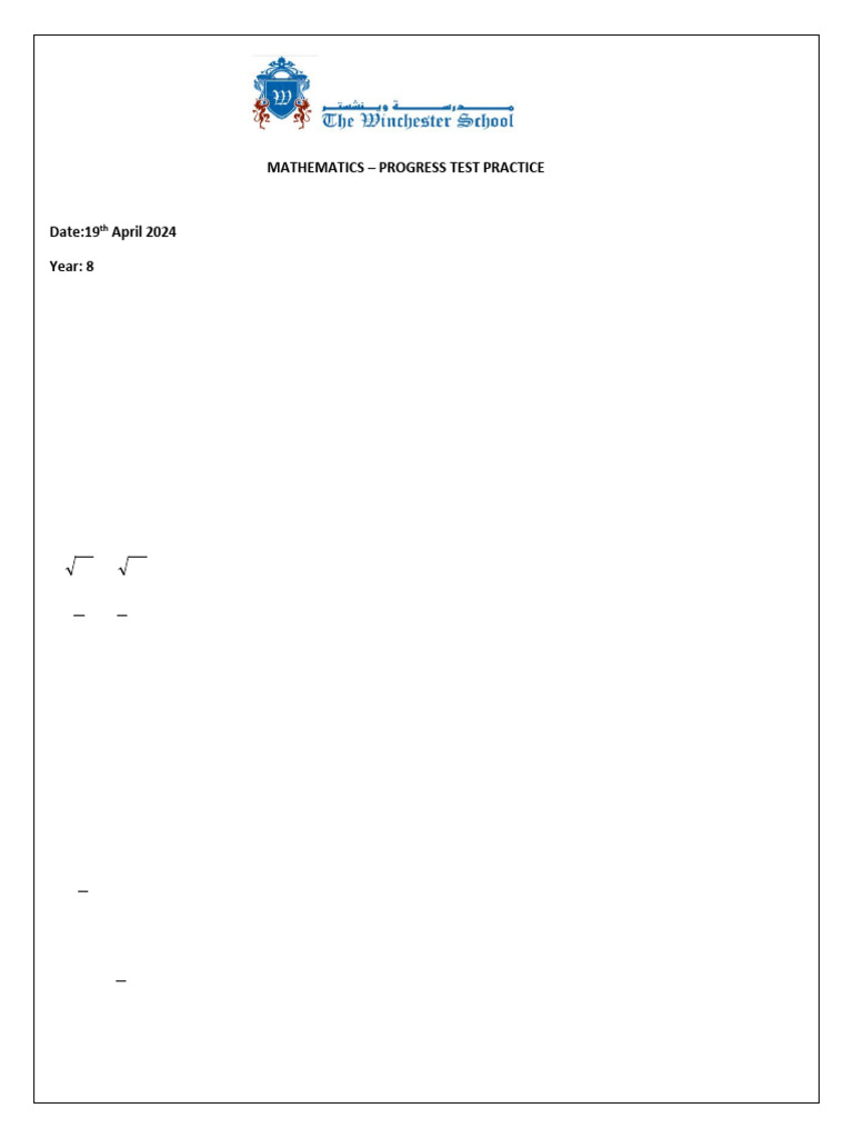 19th April-PTM Worksheet 1-QP | PDF