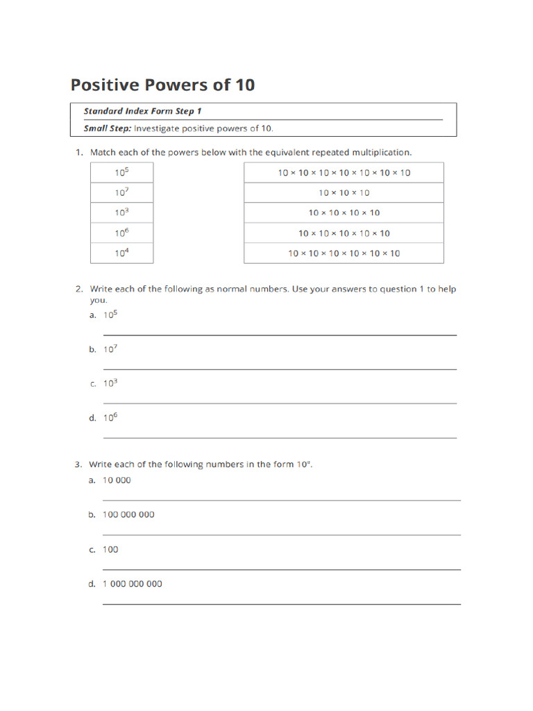 Year 8 Homework | PDF