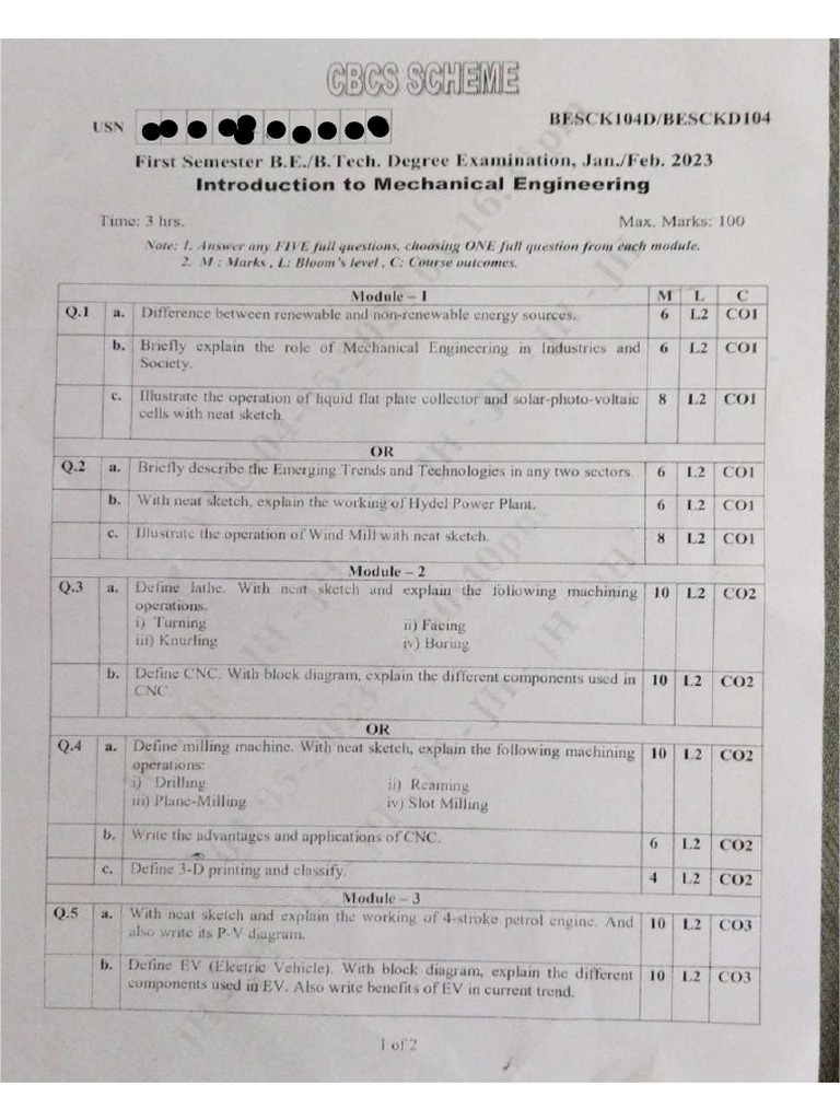 Vtu 2023 QP | PDF