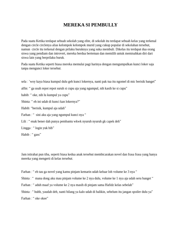 Mereka Si Pembully | PDF