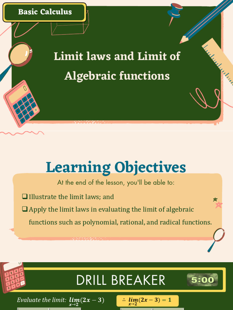 Lesson 1.2 Limit Theorems | PDF | Function (Mathematics) | Mathematics